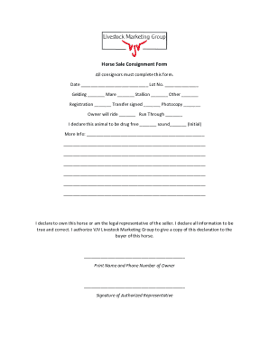 Fillable Online Consignment Form - The Exchange Online Auction Fax ...