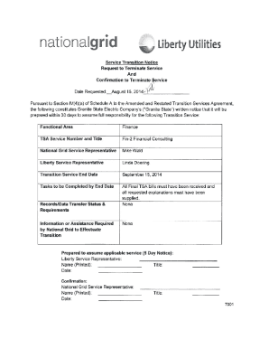 Fillable Online Transition Services, Separation & Release Agreement by ...