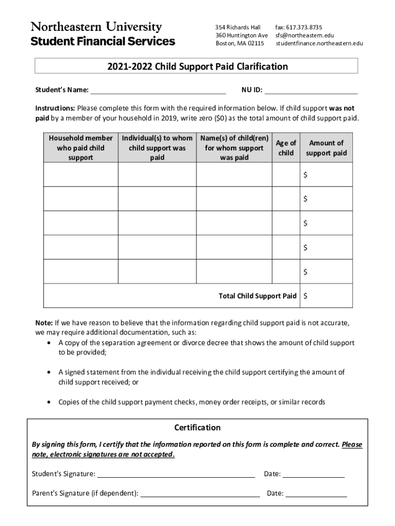 Fillable Online studentfinance northeastern Forms and Documents ...