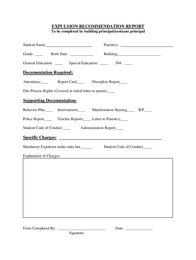 Fillable Online Standardized School Code of Conduct Policies Report Fax ...