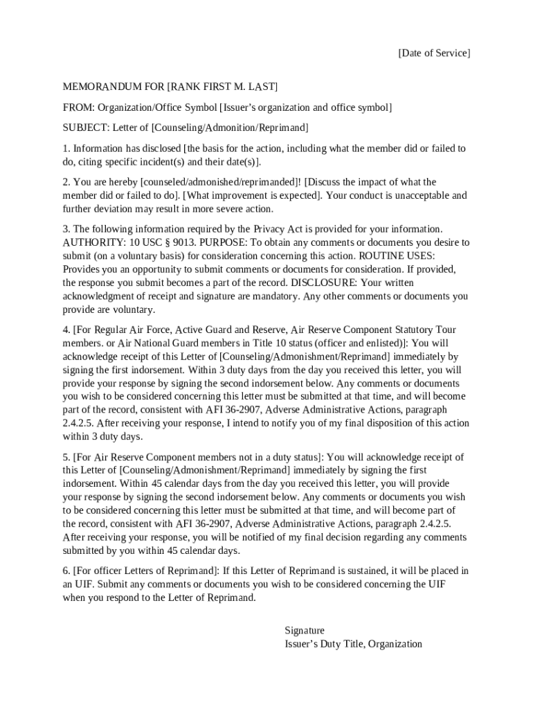 Date of Service - Air Force Hub Doc Template | pdfFiller