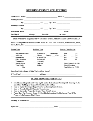 Fillable Online Form 2 - Bldg Permit Application.doc Fax Email Print ...
