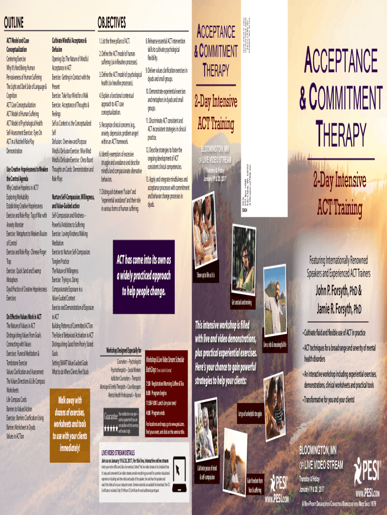 Fillable Online ACT Approach to Living with Trauma, w/ Jennifer Plumb ...