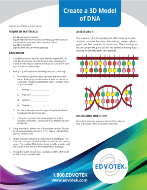 Fillable Online Make A Candy DNA ModelSTEM Activity - Science Buddies ...