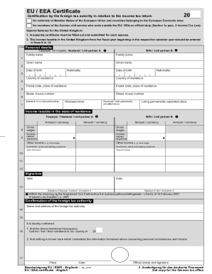 Fillable Online Eu Eea Certificate - Fill Online, Printable, Fillable, Blank Fax Email Print ...