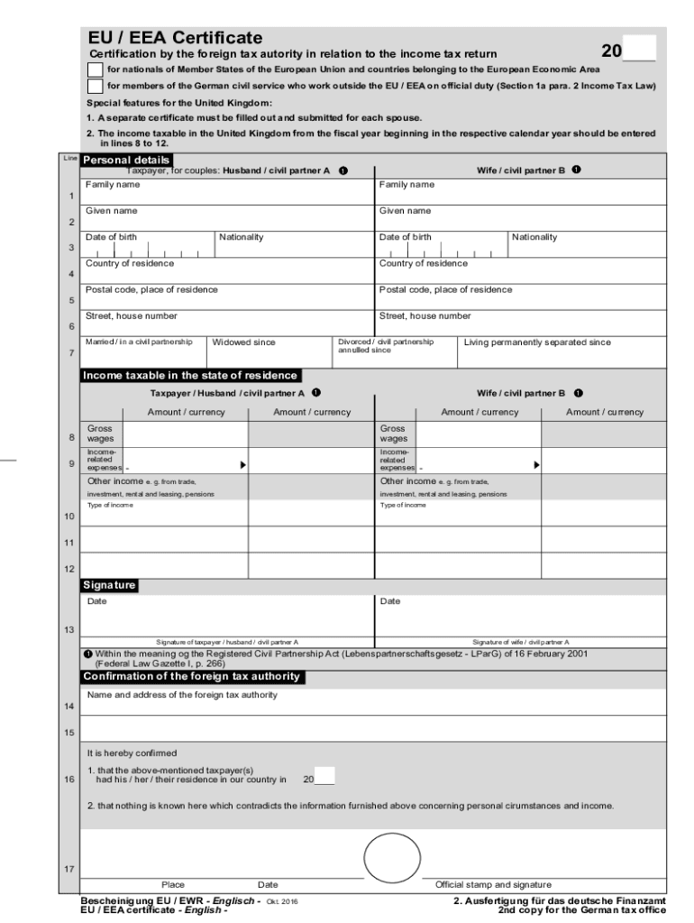 Fillable Online Eu Eea Certificate - Fill Online, Printable, Fillable ...