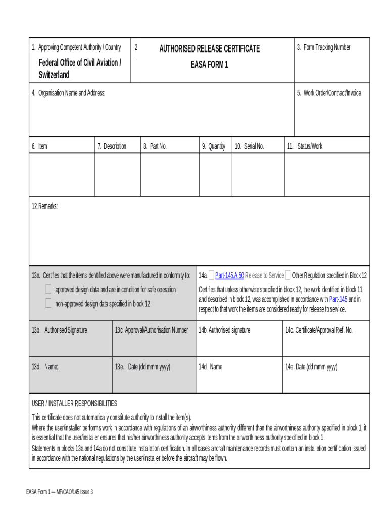 authc sed release certificate - Aero Industrial Sales Doc Template ...