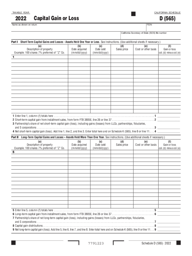 Fillable Online 2022 Instructions for Form 565 Partnership Tax Booklet ...