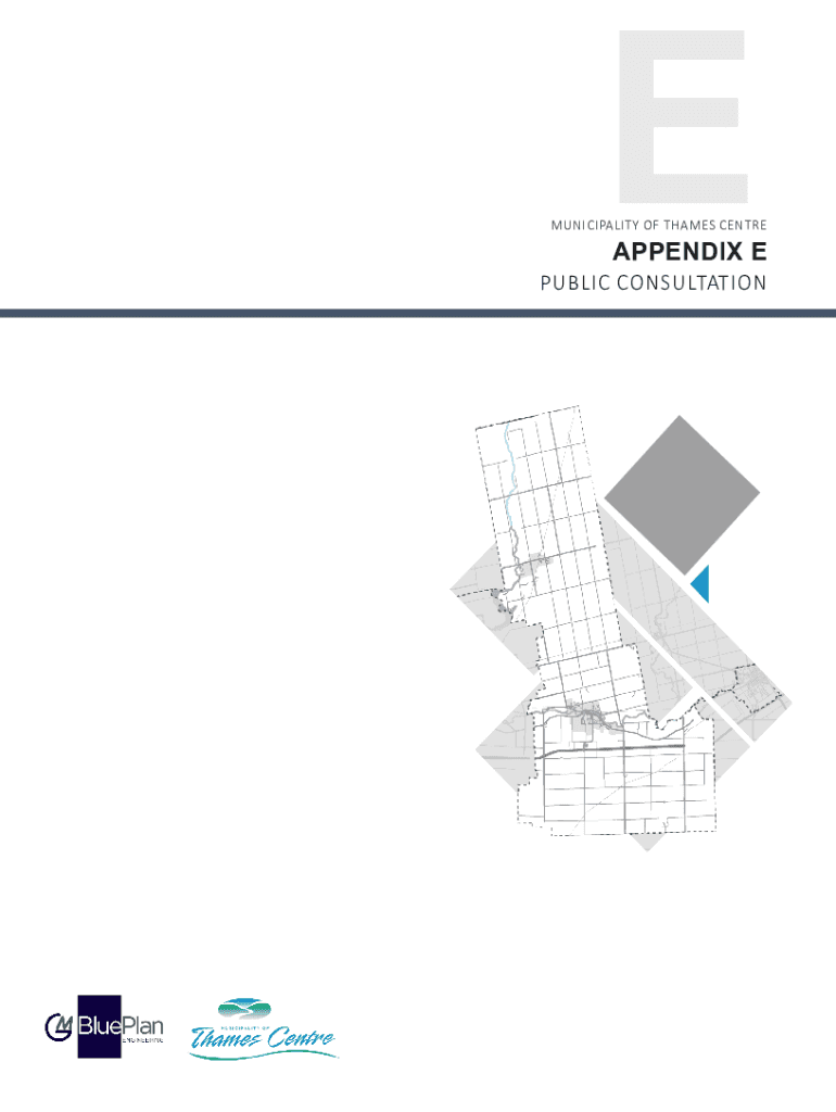 Fillable Online Appendix E - Public Consultation Fax Email Print - pdfFiller