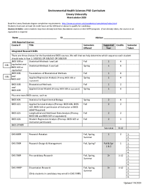 Fillable Online sph emory Degree Programs - Laney Graduate School ...