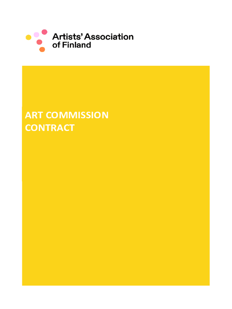 Fillable Online Art Commission Contract - Contract Templates - US Legal ...