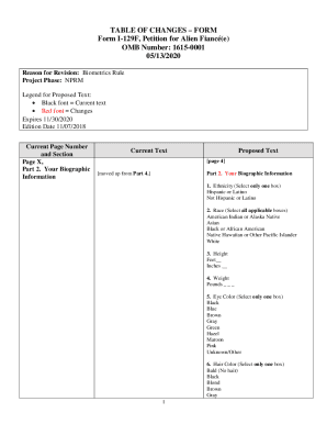 Fillable Online FORM Form I-129F, Petition for Alien Fianc(e) OMB ...