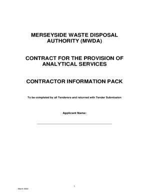 Fillable Online Waste Management Services Framework Tender Notice Fax ...