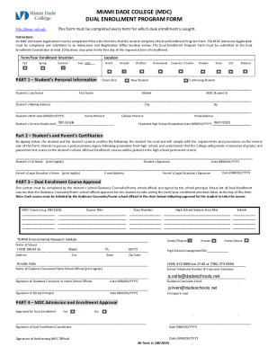Fillable Online DUAL ENROLLMENT STEP SHEET (Flip over for Checklist) Fax Email Print - pdfFiller