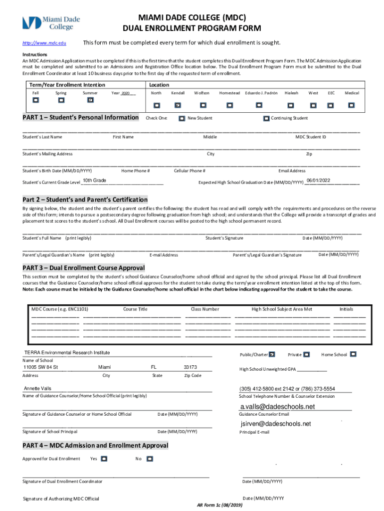 Fillable Online DUAL ENROLLMENT STEP SHEET (Flip over for Checklist) Fax Email Print - pdfFiller