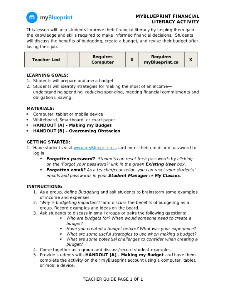 Why It's Important to Teach Your Students Financial ... Doc Template ...