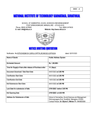 Fillable Online department of academic section - NITK Surathkal Fax ...