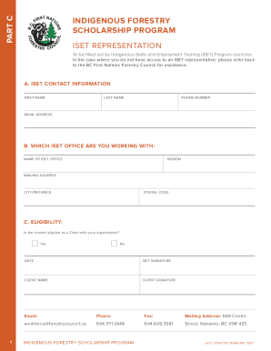 Fillable Online About the Indigenous Skills and Employment Training ...