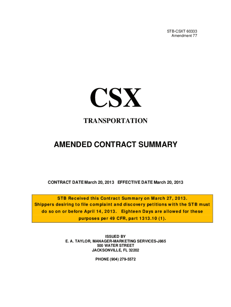 Fillable Online Amendment 77 Fax Email Print - pdfFiller