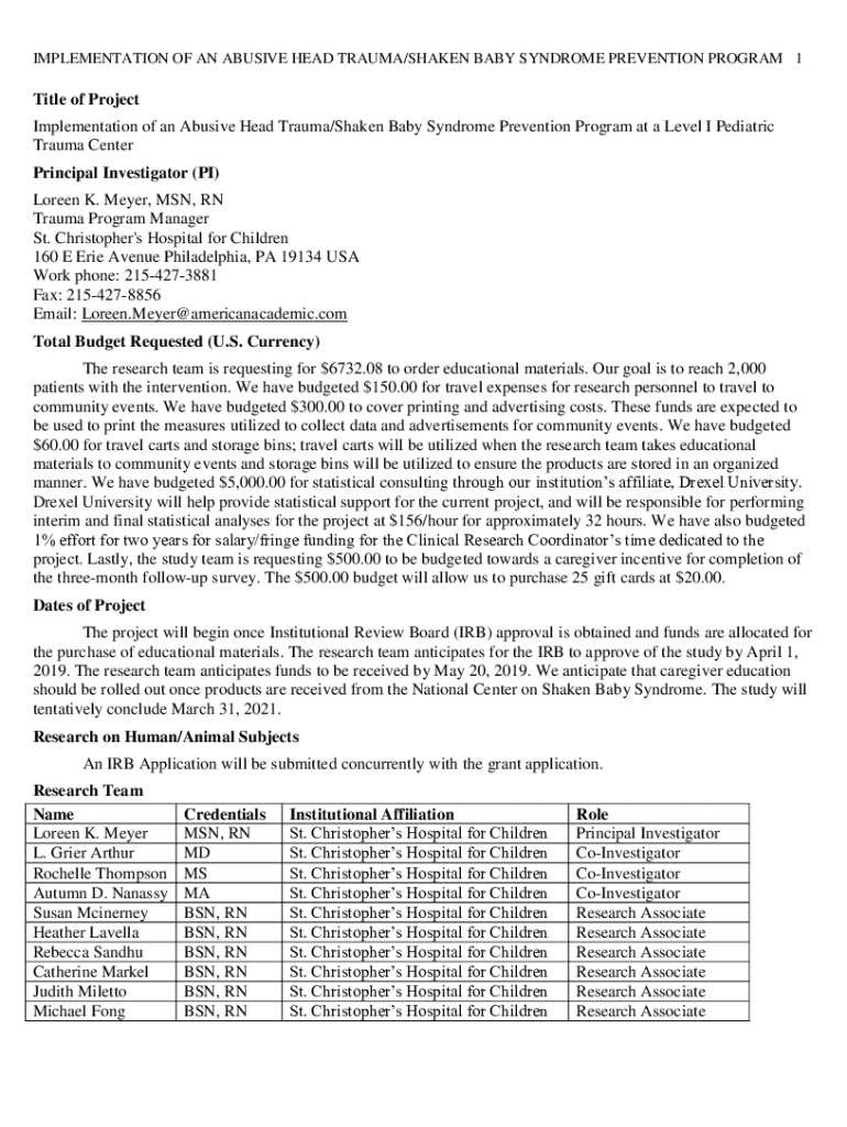 Fillable Online PURPLE Crying - National Center on Shaken Baby Syndrome ...