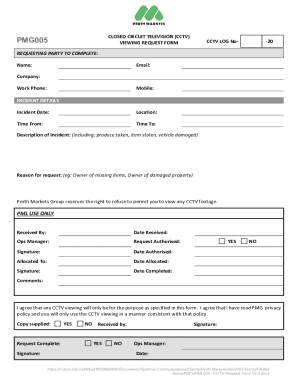 Fillable Online CCTV Request Form Fax Email Print - pdfFiller
