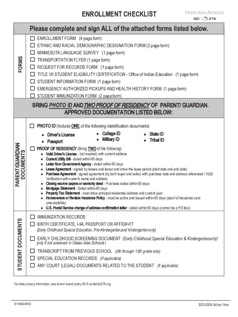 Fillable Online ENROLLMENT FORM (4 page form) Fax Email Print - pdfFiller