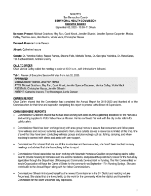 Fillable Online Members Present: Michael Grabhorn, May Farr, Carol ...