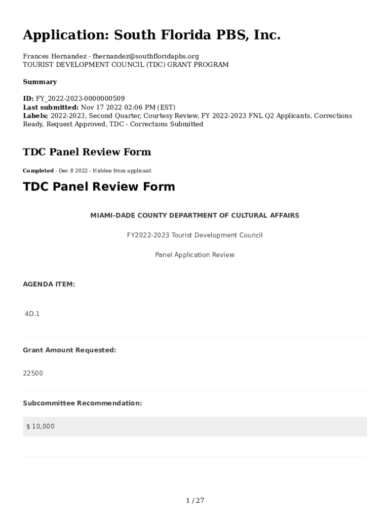 Fillable Online Application: South Florida PBS, Inc. Fax Email Print ...