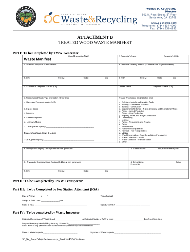 Treated Wood Waste Generators Fact Sheet Doc Template | pdfFiller