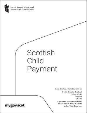 Fillable Online What is Scottish child payment? Eligibility, how to ...