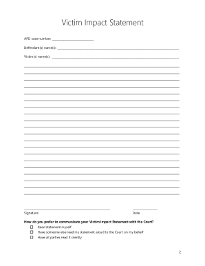 Fillable Online Victim Impact Statements (VIS) - Fact Sheet 8 - NSW ...