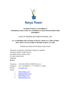 Fillable Online kplc co External Application Process.pdf - Kenya Power ...
