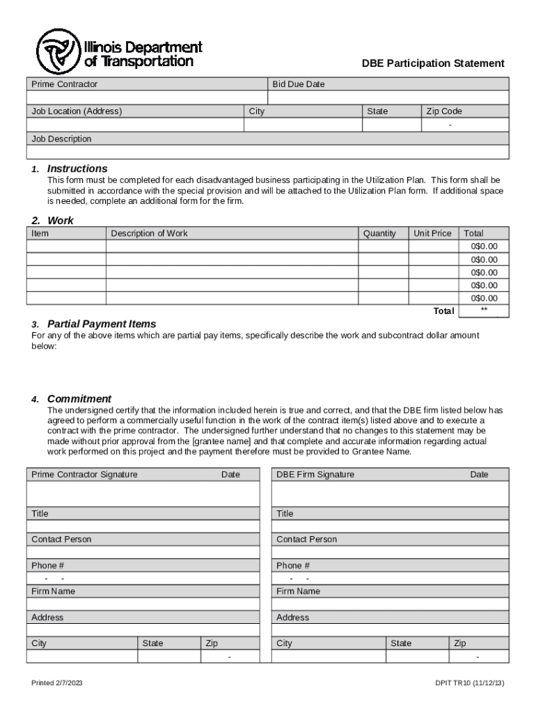 DOT 272-056 Disadvantaged Business ... - WSDoT Doc Template | pdfFiller
