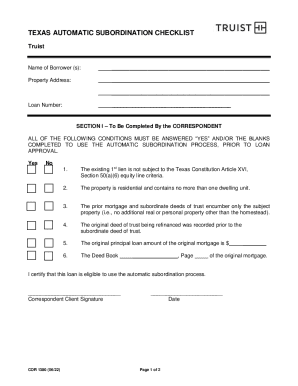 Fillable Online Subordination Agreement: Definition, Importance, and ...