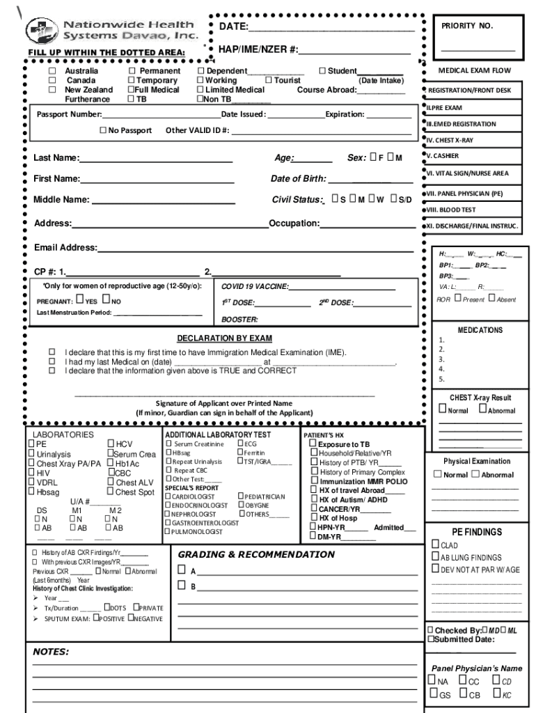 2023-2025 PH Nationwide Health Systems Davao General Information Sheet ...