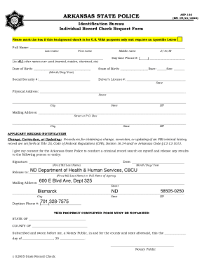 Fillable Online Arkansas State Police (ASP) Fax Email Print - pdfFiller