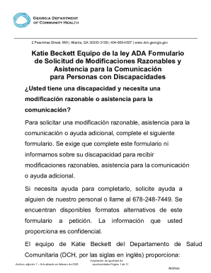 Fillable Online dch georgia georgia department - of community health ...