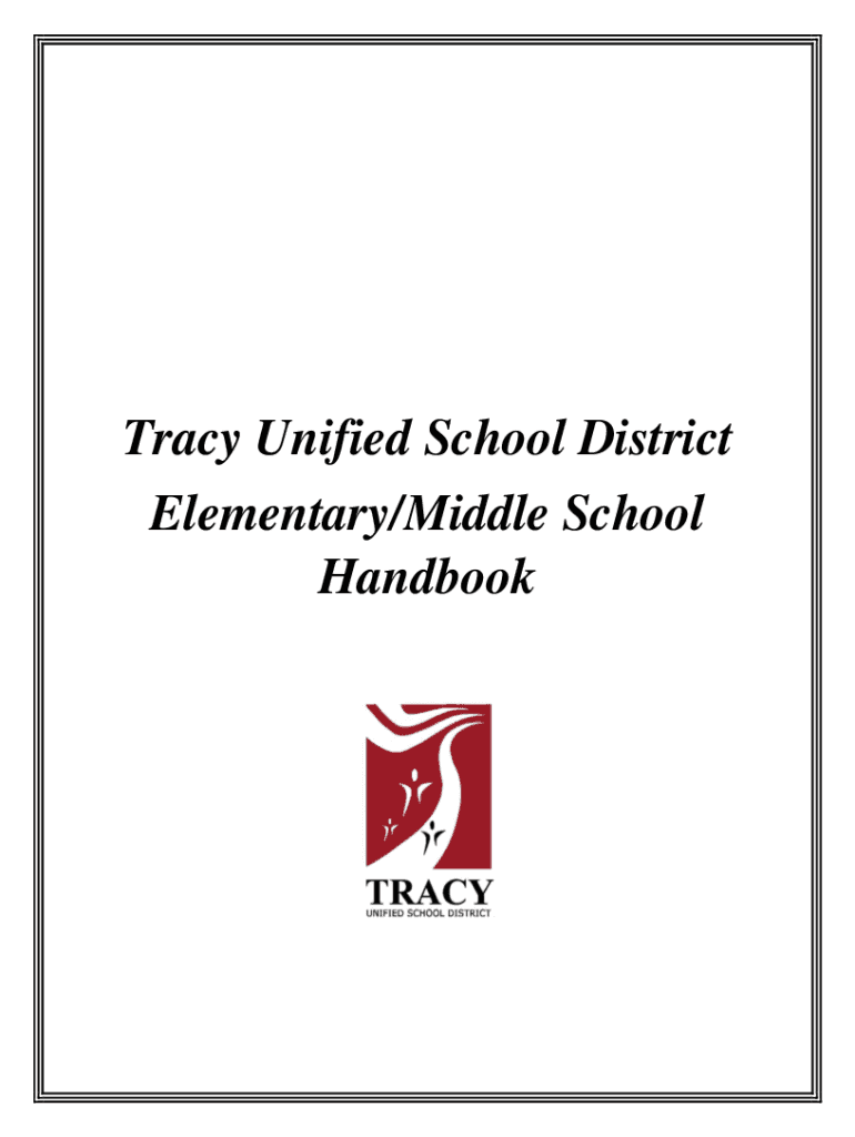 Fillable Online Tracy Unified School District Elementary/Middle School ... Fax Email Print ...