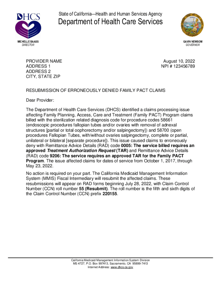 Fillable Online files medi-cal ca Department of Health Care Services ...