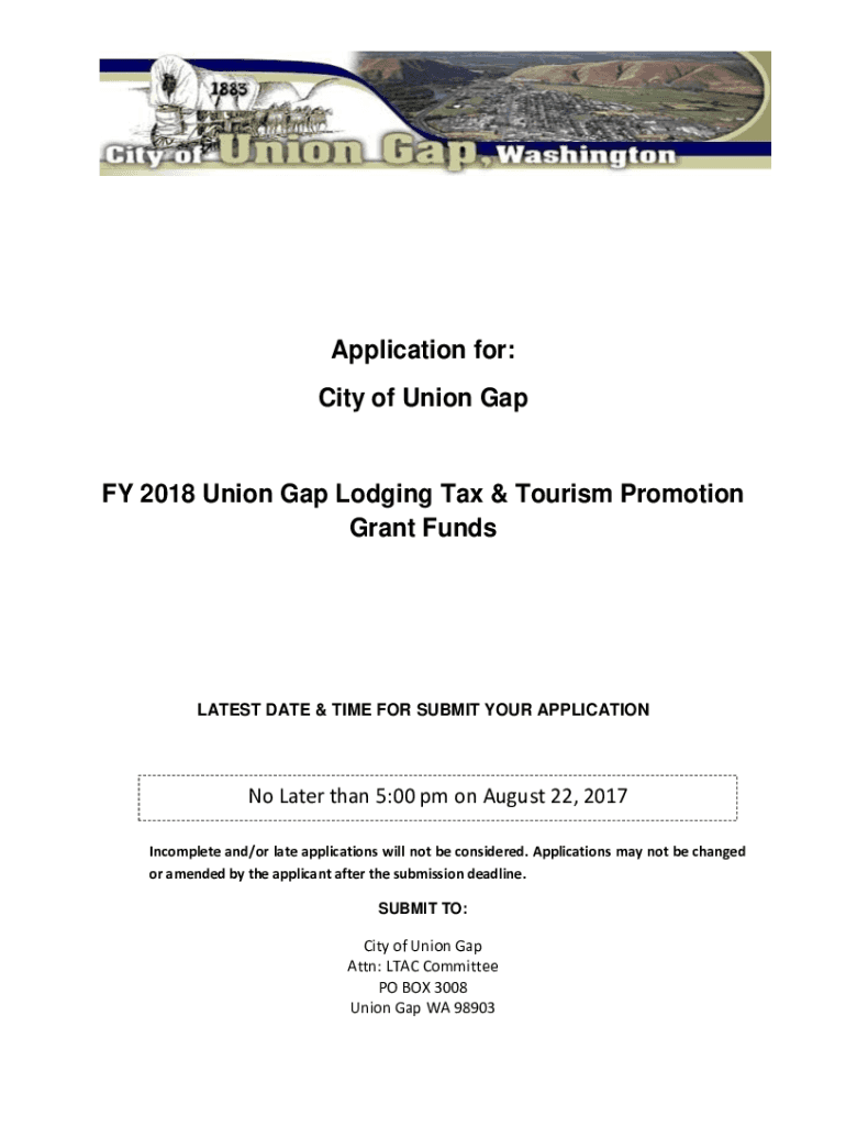 Fillable Online Union Gap city license - Washington Department of ...