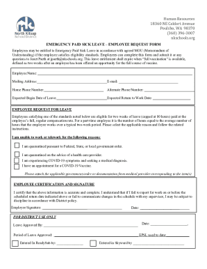 Fillable Online Sick Leave Policy for Employees and Family Members ...