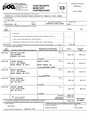 Fillable Online web pdc wa (Committee to Elect Heather Shand Perkins ...