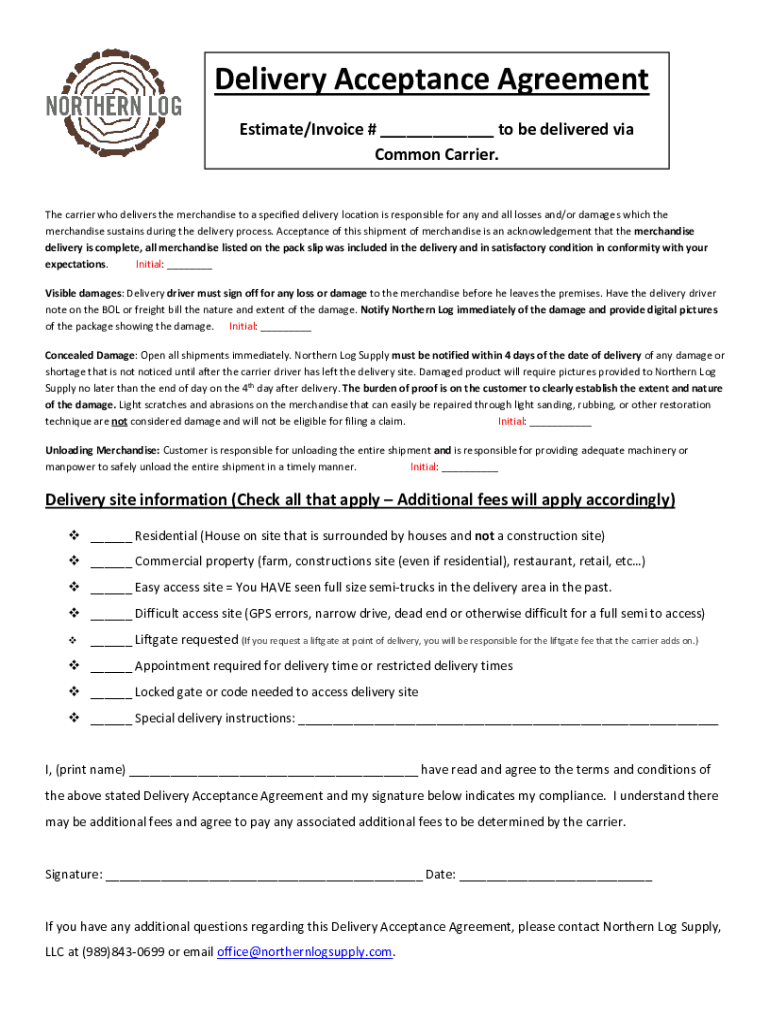 Fillable Online Price Payment Terms Delivery Acceptance and Rejection ...