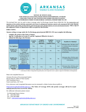 No-Discharge Permit Program - Water - ADEQ Doc Template | pdfFiller