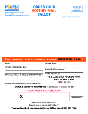 Fillable Online Vote By Mail and Early Voting Instructions Fax Email ...