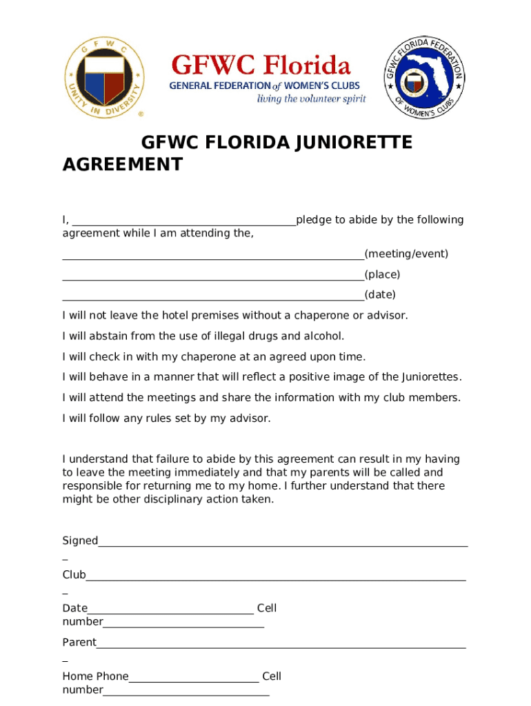 GFWC Florida JuniorettesGeneral Federation of Women's ... Doc Template ...
