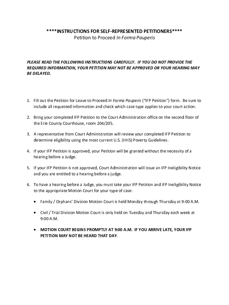 Fillable Online Pro Se and Self Represented Litigants: Information ...