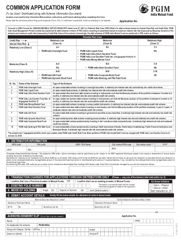 Fillable Online KIM - PGIM India ELSS Tax Saver Fund - October 28 ...