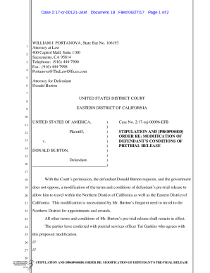 Fillable Online WILLIAM J. PORTANOVA, State Bar No. 106193 Attorney at ...