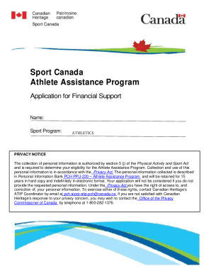 Fillable Online Elite Athlete Assistance Program - APPLICATION FORM Fax Email Print - pdfFiller